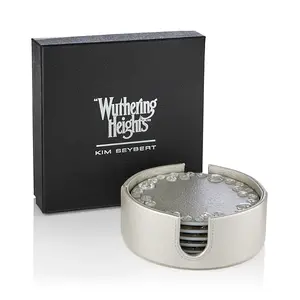 KIM SEYBERT Wuthering Heights Coasters, Set Of 6 - Silver/gra