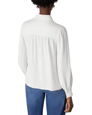 Whistles Tie Detail Crepe Blouse
