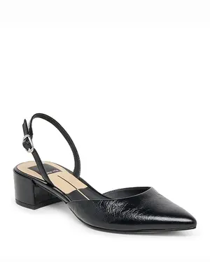 Dolce Vita Carel Slingback Pumps - Midnight Crinkle