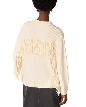 Whistles Fringe Rib Pullover