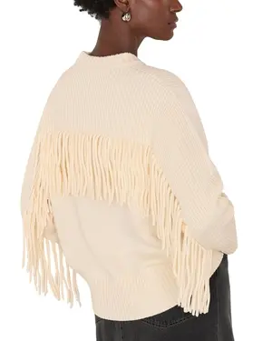 Whistles Fringe Rib Pullover