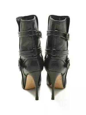 GIANVITO ROSSI Leather Buckled Boots
