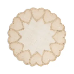 JULISKA Heart Placemat - Pink Natural