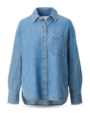 Rag & Bone Connie Denim Shirt - Everglade