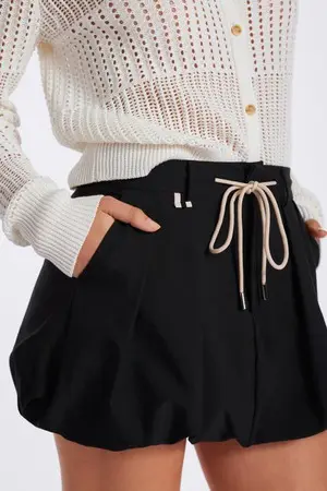 BISHOP + YOUNG Bubble Hem Pleated Skirt