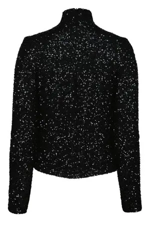 BISHOP + YOUNG Sublime Sequin Funnel Neck Top