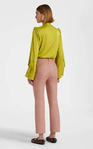 La DoubleJ 24/7 Tulip Print Jacquard Pants