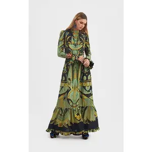 La DoubleJ Visconti Maxi Dress - The Nile Placée Black
