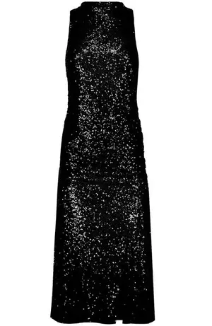 BISHOP + YOUNG Sublime Halter Sequin Midi Dress