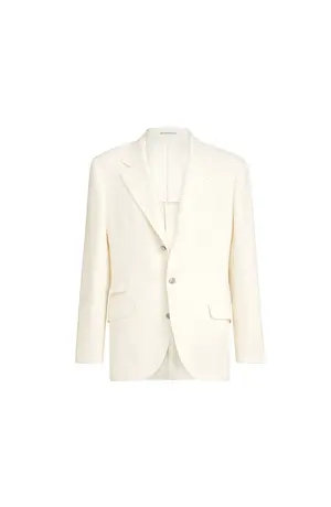 Brunello Cucinelli Hopsack Deconstructed Blazer