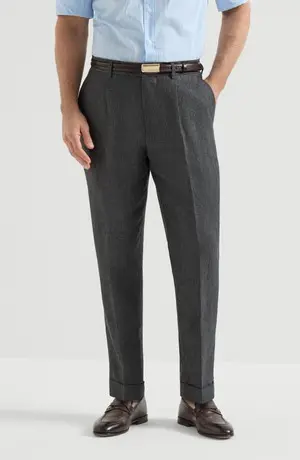 Brunello Cucinelli Délavé Linen Trousers