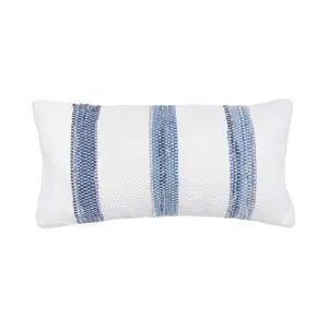 C&F HOME Chindi Stripe Woven Throw Pillows - Blue