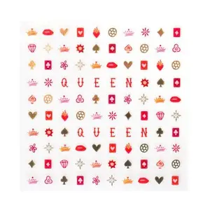JOLLITY & CO Queens Nail Stickers
