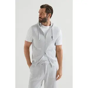 Brunello Cucinelli Cotton Knit Hooded Vest