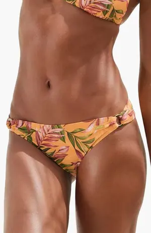 LASCANA Tropical Print Bikini Bottom - Yellow Printed