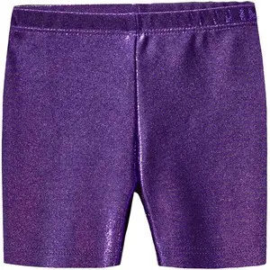 CITY THREADS Printed Bike Shorts - Purple Sparkly Shimmer