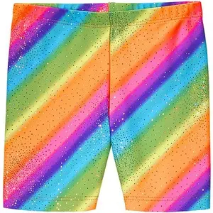 CITY THREADS Printed Bike Shorts - Rainbow Sparkle