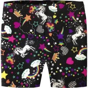 CITY THREADS Printed Bike Shorts - Unicorn Dream