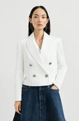 Brunello Cucinelli Blazer With Monili Detail