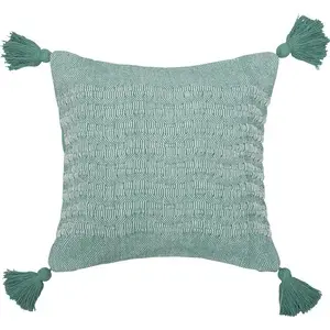 CAROL & FRANK Hodges Large Woven Throw Pillow With Insert - Blue
