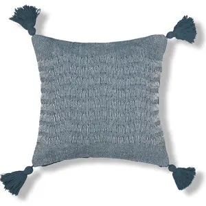CAROL & FRANK Hodges Large Woven Throw Pillow With Insert - Gray