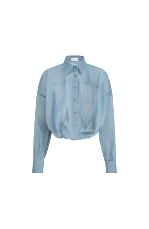 Brunello Cucinelli Organza Shirt - Azure
