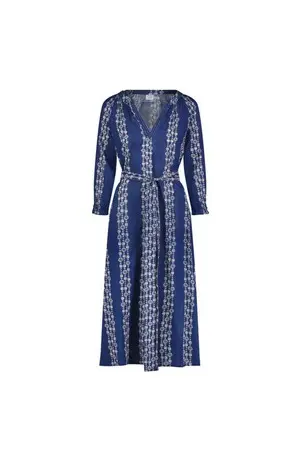 MER ST. BARTH Anouk Kaftan Seashells - Navy