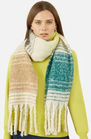 YUMI Super Fluffy Scarf - Multi-colour