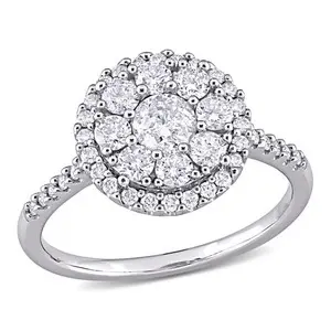 JULIANNA B. 1 Ct. T.w. Diamond Halo Ring - 10k White Gold
