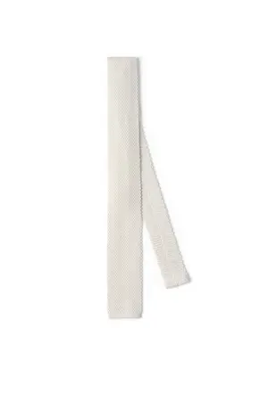 Brunello Cucinelli Knit Necktie - White