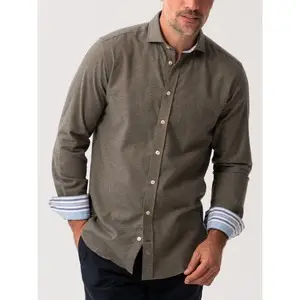 KOY CLOTHING Button Up Collared Shirt - Olive