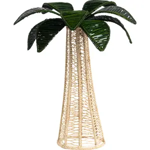 CORO CORA Palm Tree Candle Holder - Large Dark Green