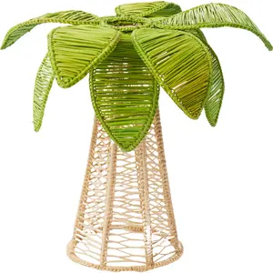 CORO CORA Palm Tree Candle Holder - Medium Apple Green