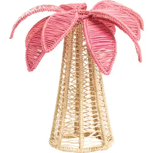 CORO CORA Palm Tree Candle Holder - Medium Light Pink