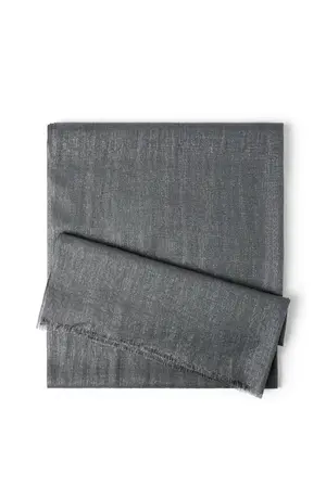 Brunello Cucinelli Sparkling Scarf - Anthracite