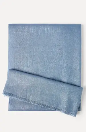 Brunello Cucinelli Sparkling Scarf - Blue