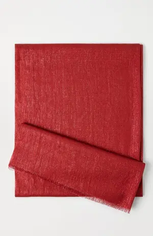 Brunello Cucinelli Sparkling Scarf - Red
