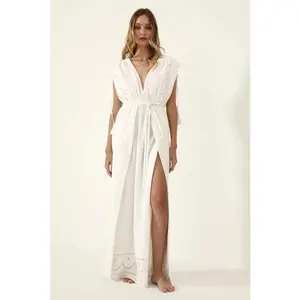 GUADALUPE DESIGN Amazonas Embroidered Kaftan