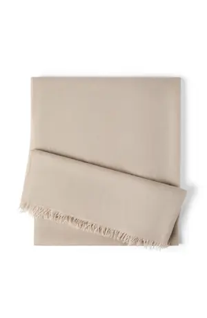 Brunello Cucinelli Cashmere And Silk Scarf - Beige