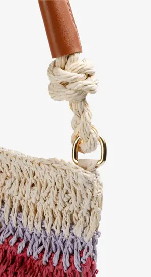 SCALPERS Raf Cube Raffia Bag