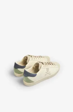 SCALPERS Henry Low Top Sneakers - Offwhite-blue