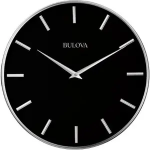 BULOVA CLOCKS Metro Wall Clock - Satin Pewter