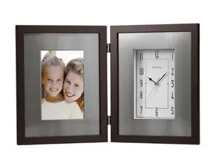 BULOVA CLOCKS Winfield Picture Frame Clock - Espresso Brown