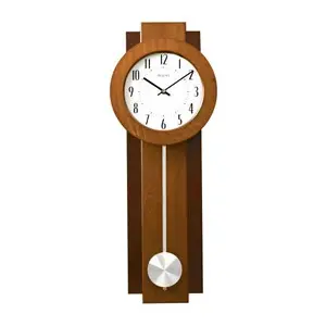 BULOVA CLOCKS Avent Pendulum Wall Clock - Walnut