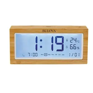 BULOVA CLOCKS The Brookside Lcd Alarm Table Clock