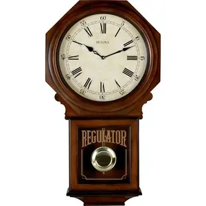 BULOVA CLOCKS Ashford Wood Wall Clock - Walnut