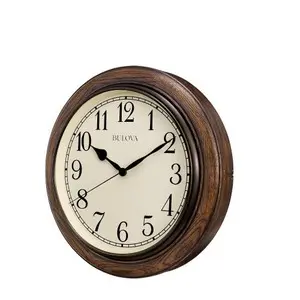 BULOVA CLOCKS Oakbrook Wood Wall Clock