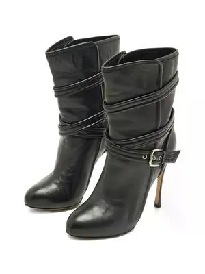 GIANVITO ROSSI Buckle Leather Boots