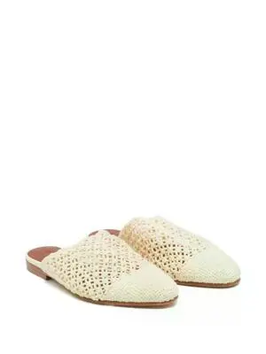 Loro Piana Crochet Flat Mules