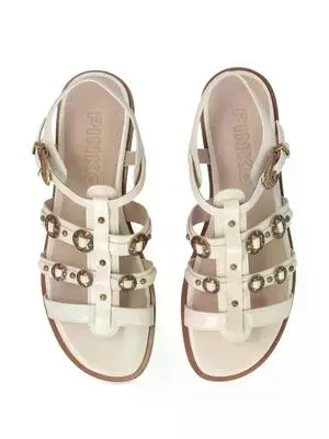 Pinko Buckled Multi-strap Sandals